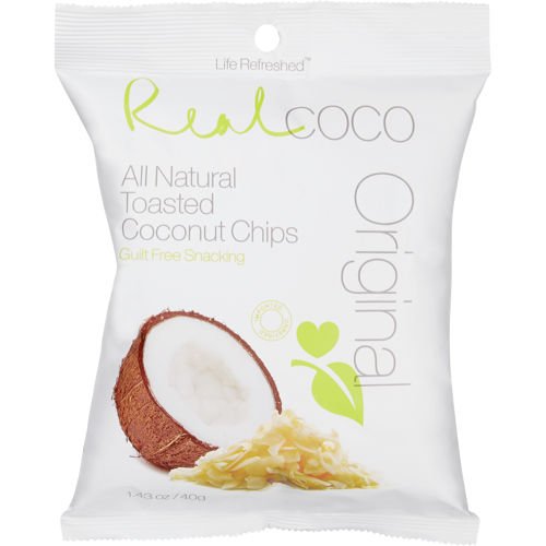 Amazon.com : Real Coco All Natural Toasted Coconut Chips, 1.43 oz (Pack ...