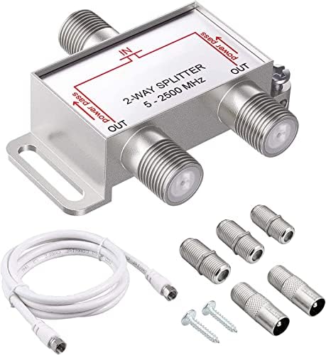 Labgear WBOS2F 2 Way Outdoor TV Aerial Splitter and F plugs: Amazon.co ...