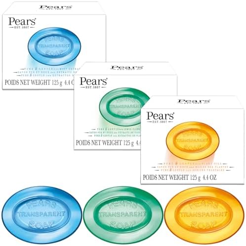 Amazon.com : Pears Soap, Pure & Gentle Glycerin Soap Variety 3-Pack ...