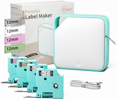 Amazon.com : Vixic Label Maker Machine with Tapes, M960 Portable ...