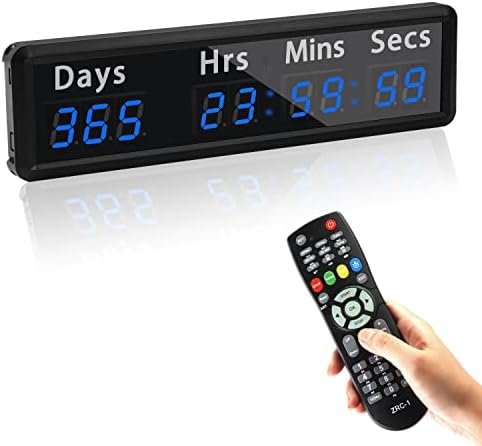Amazon.com: BESTLED Red Days Countdown Clock 10 Digits Count up 10000 ...