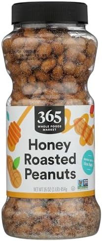 Amazon.com : 365 by Whole Foods Market, Honey Roasted Peanuts, 16 Ounce ...