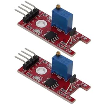 Fudeshe Sensor Module 2pcs KY-024 Switch Hall Sensors Module Linear Magnetic Hall Switch Arduino ...