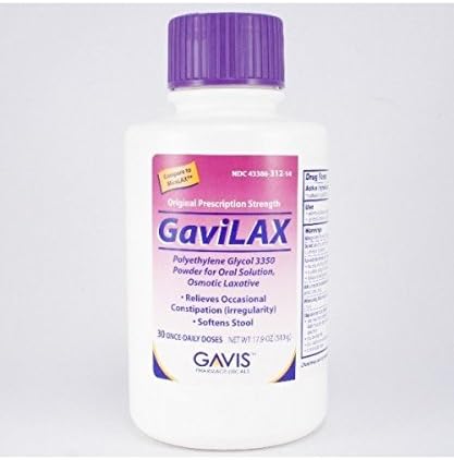 Amazon.com: GaviLAX Powder, 30 Once Daily Doses, 17.9oz Per Bottle (3 ...
