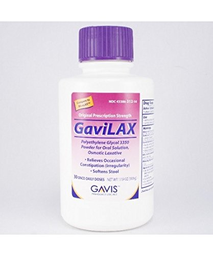 Amazon.com : GaviLAX Powder, 30 Once Daily Doses, 17.9oz Per Bottle (2 ...