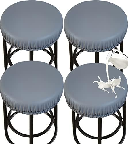 Amazon.com: Stool Covers Round, Stretch PU Round Bar Stool Covers ...