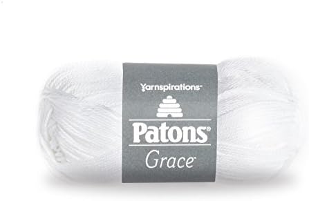Amazon.com: Patons Grace Yarn, 1.75 oz, Snow, 1 Ball