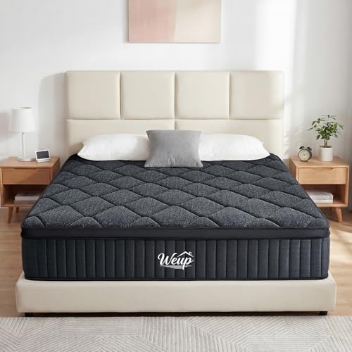 Amazon.com: WEUP Queen Mattress 12 Inch, Firm Hybrid Memory Foam ...