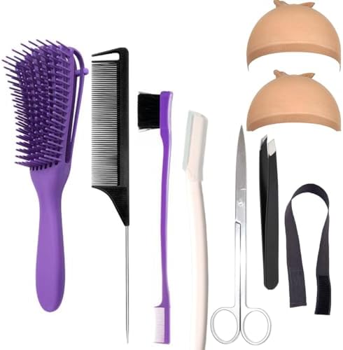 Amazon.com : Miaubaa Wig Kit for Lace Front Wigs for Beginners 8Pcs ...