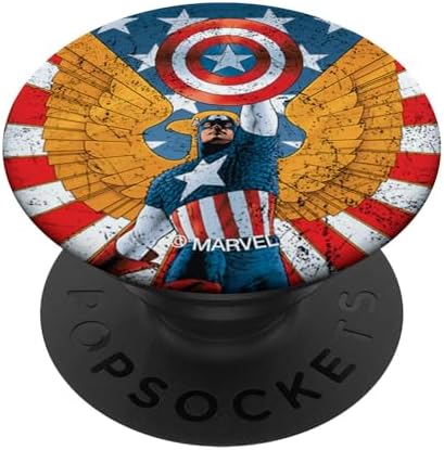 Amazon.com: Marvel Captain America Liberty PopSockets Standard PopGrip ...