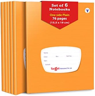 TARGET PUBLICATIONS Single Line Interleaf Notebooks| One Side Blank ...