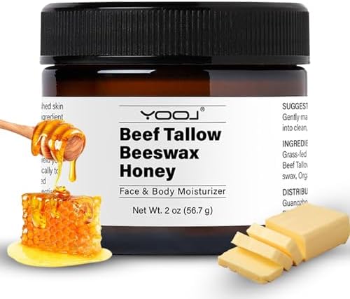 Amazon.com : Beef Tallow and Honey Face Moisturizer for Face & Body ...
