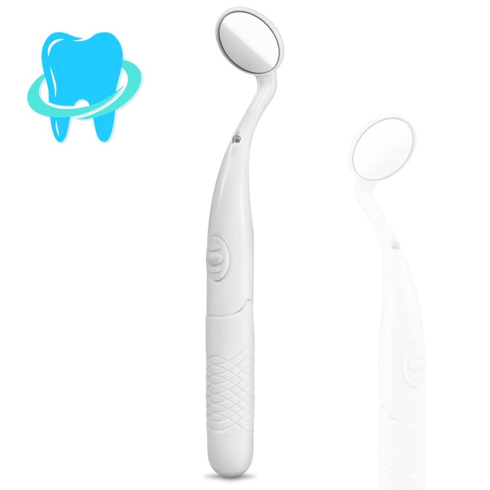 Amazon.com: Dental Mirror with Light Teeth Inspection LED Mirror Anti ...