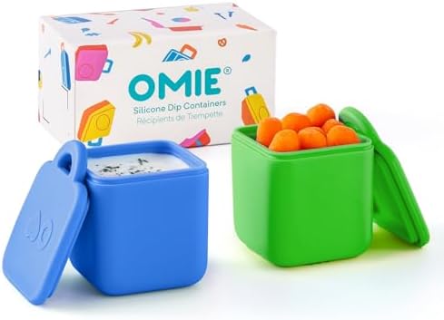 Amazon.com: Omie OmieBox (2 pack) Leakproof Dips Containers To Go ...