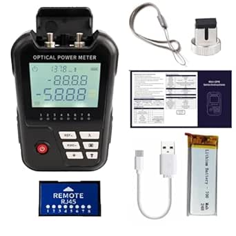Techtest Optical Power Meter Fiber with Laser Light VFL and Lan Tester ...