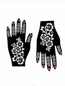 Temporary Mehndi Tattoo mehandi stickers for full hand Combo Pack ...