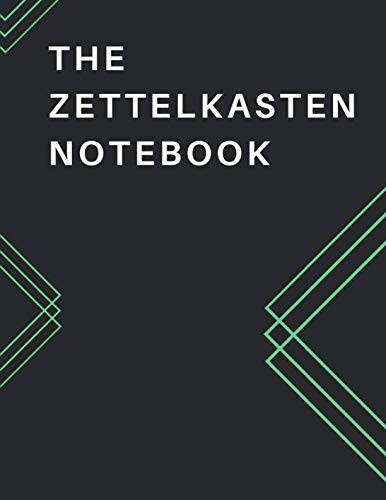 The Zettelkasten Notebook: 8.5 x 11" soft cover book, 200 pages - one ...
