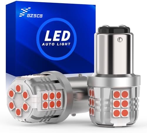 GZ5CG P21/5W LED Bulbs Red 1157 BAY15D 380 Brake Light Bulbs 3030 30 ...