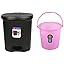 Cello Classic Plastic Pedal Dustbin, 12 litres, Black : Amazon.in: Home ...