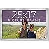 Amazon.com - 25x17 Frame Silver Real Wood Picture Frame Width 0.75 ...