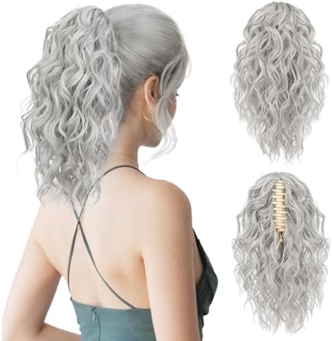 Amazon.com : Flufymooz Ponytail Extension, 12" Short Claw Ponytail ...
