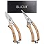 Amazon.com : BUGUI Wood Handle Pruning Shears, SK-5 Steel Blade, 1-inch ...