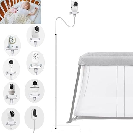 Amazon.com: Baby Monitor Mount Floor Stand Holder Compactible with Infant Optics DXR-8 Pro,Nanit ...