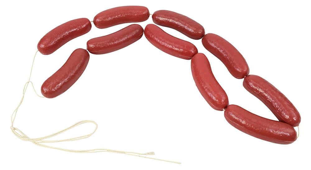 Props4shows String of Fake Plastic Sausages : Amazon.co.uk: Home & Kitchen