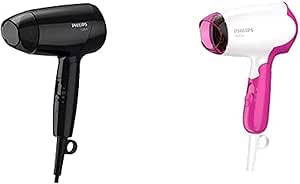 Philips Essential Care Hair Dryer, Bhc010/13 with Philips Drycare Essential Travel Hair Dryer ...