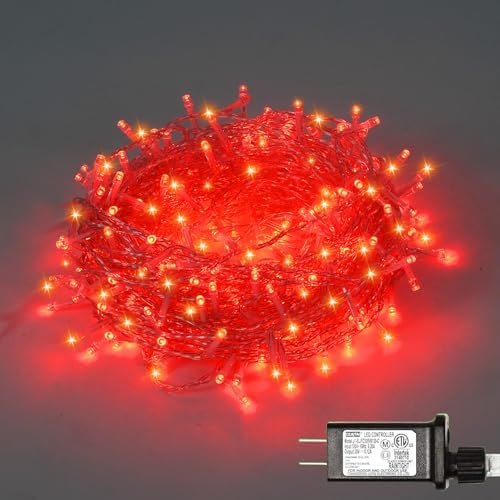 ILLUMINEW 300 Led Red String Lights Outdoor Waterproof Christmas ...