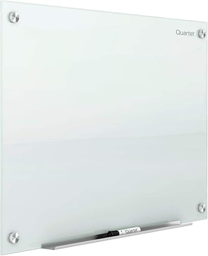 Quartet Glass Whiteboard, Magnetic Dry Erase White Board, 2' x 1.5 ...