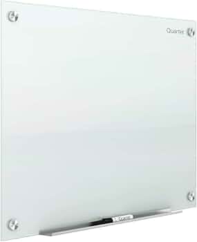 Quartet Infinity Frameless Glass Board, Magnetic Dry Erase Whiteboard with Dry-Erase Marker ...