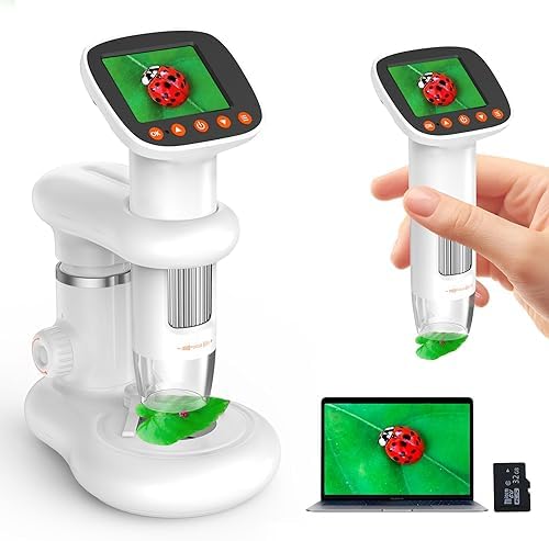 IMICHI Microscope For Kids with LCD screen-1000X Large magnification ...