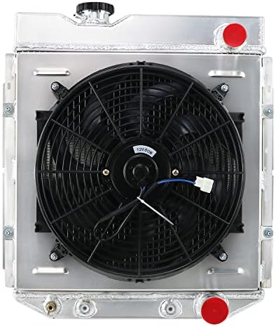 Amazon.com: ALLOYWORKS 3 Row All Aluminum Radiator+Shroud Fan For 1963-1966 Ford Mustang ...