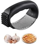 Amazon.com: Stainless Steel Garlic Press, New Garlic Press Rocker, Home ...