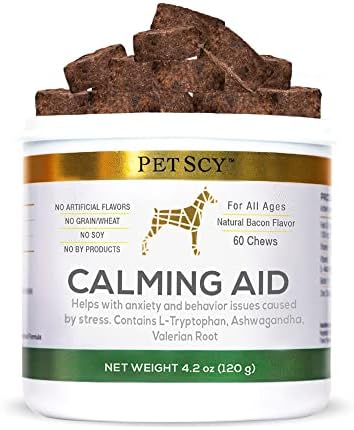 Amazon.com : Petscy - Calming Chews for Dogs, Natural Dog Calming Chews ...