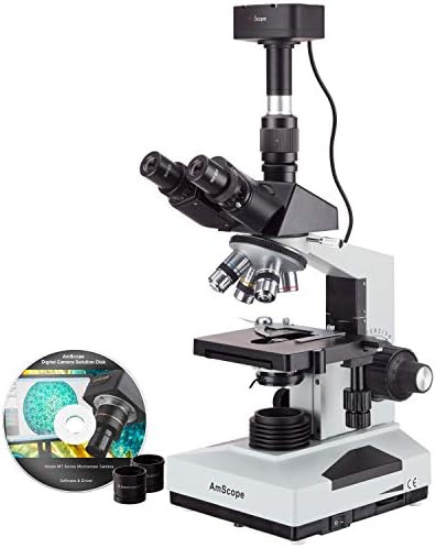 AmScope T490b-5mt 40 x -2000 X microscope trinoculaire à laboratoire ...