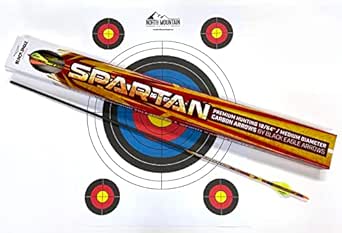 Amazon.com: Black Eagle Arrows Spartan Fletched Arrows with 2 inch ...