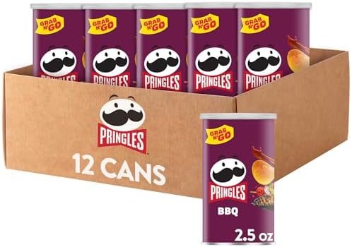 Amazon.com: Pringles Potato Crisps Chips, Lunch Snacks, Office and Kids ...