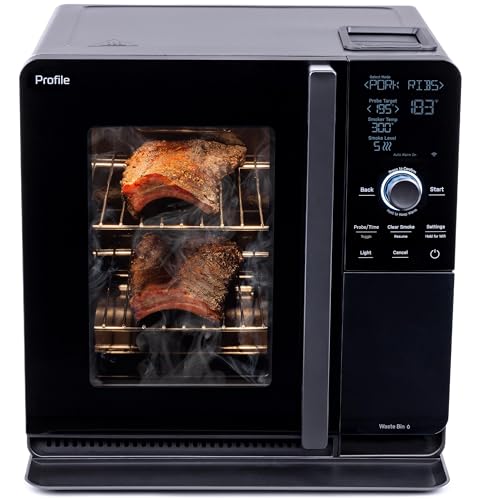 GE Profile Smart Indoor Smoker with Active Smoke Filtration, Precision ...