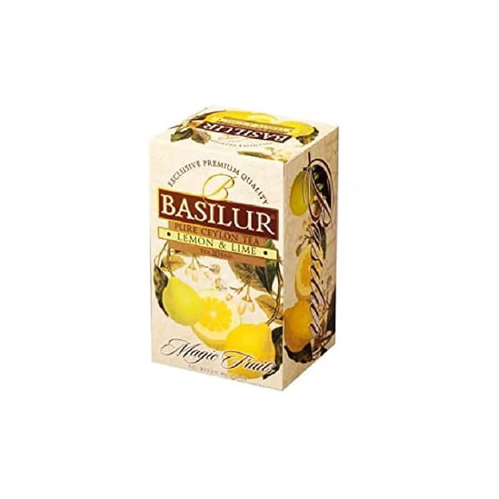 Buy Basilur Magic Fruits Lemon And Lime Black Tea (2g x 20 tea bags ...