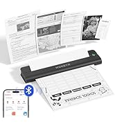 MUNBYN Portable Printer ITP01, Bluetooth Thermal Printer for Travel ...