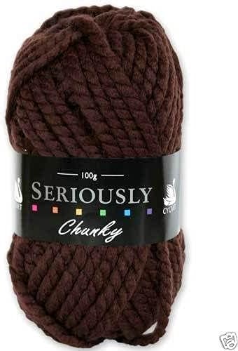 Cygnet SERIOUSLY CHUNKY Knitting Acrylic Yarn / Wool 100g - 288 Cream ...