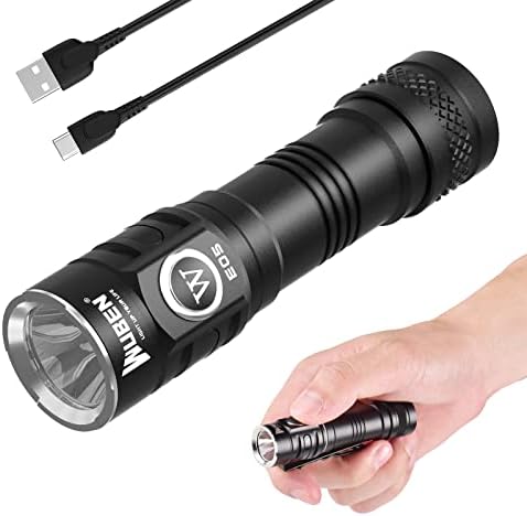 WUBEN L50 Torch Rechargeable Torch, Pocket Torch 1200 Lumens Torches ...