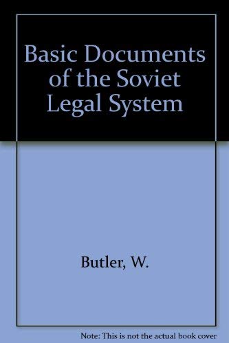Amazon.com: Basic Documents of the Soviet Legal System: 9780379208337 ...
