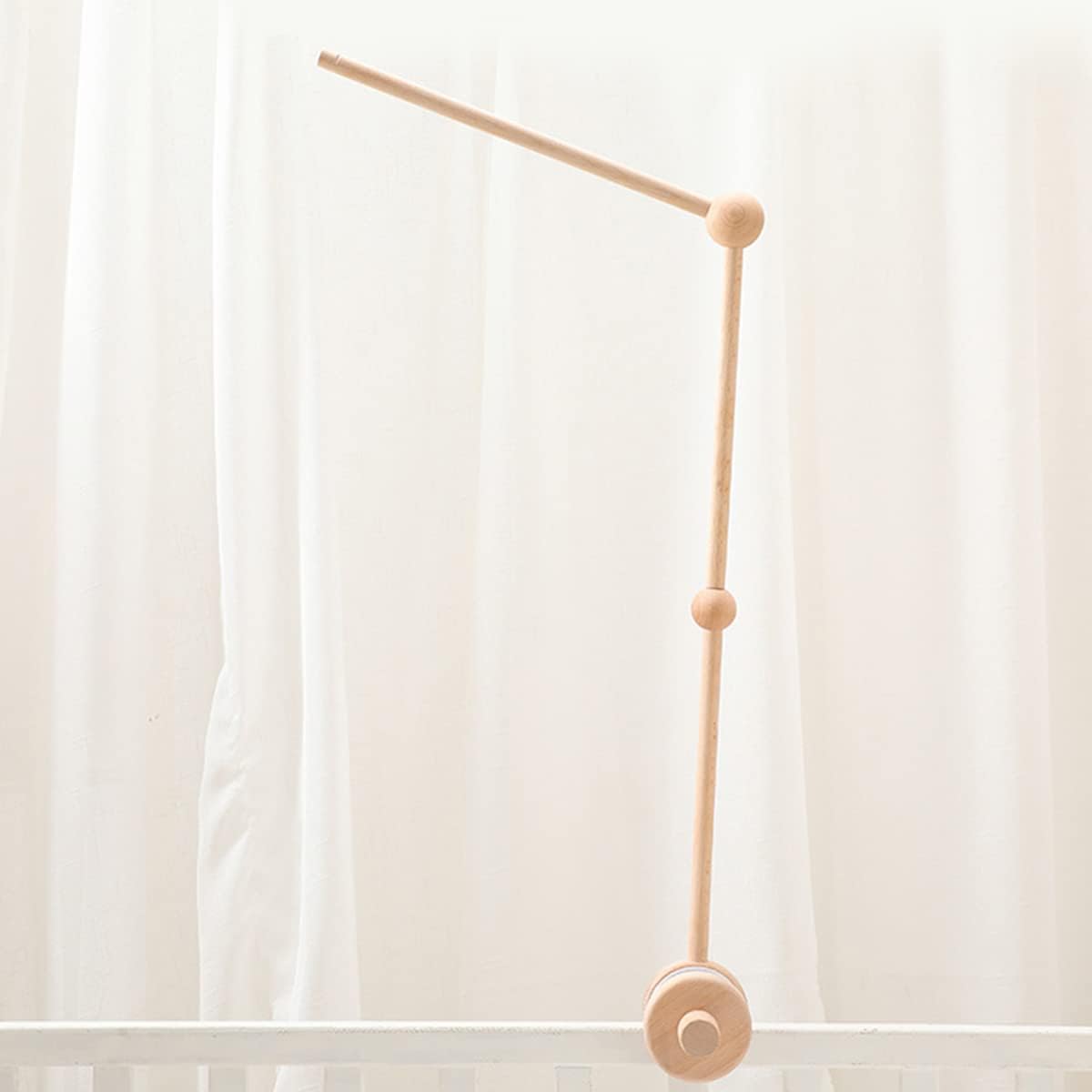 Baby Crib Mobile Arm Wooden Crib Mobile Holder Non-Slip Crib Mobile Bed ...
