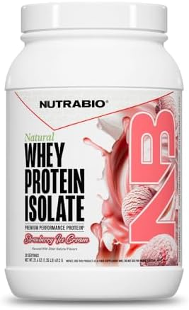 Amazon.com: NutraBio Natural Whey Protein Isolate Protein Powder, 25g ...