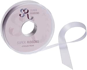 Super Ribbons SR ®™- Full Reel 6mm Double Faced Satin Ribbon, 20 Metres ...