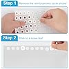 Amazon.com: 4000 PCS Self-Adhesive Hole Reinforcement Stickers, 1/4 ...
