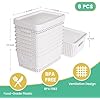 Amazon.com - Plastic Storage Baskets with Lid - Plastic Storage ...